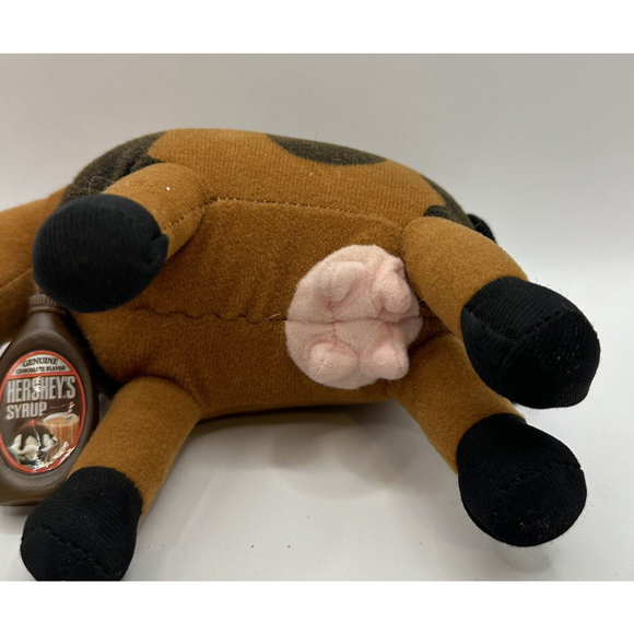 hershey | Toys | Vintage Rare Hersheys Syrup Stuffed Cow Plush Nwt 6 ...